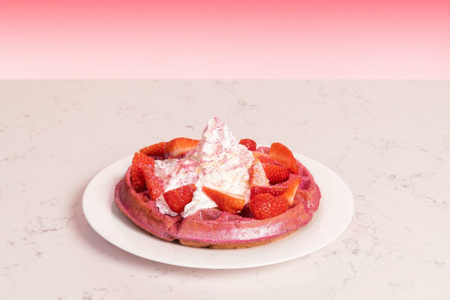 That’s hot: Hampton by Hilton is now serving glittery pink waffles by ...