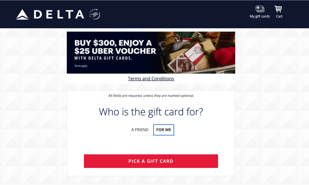 Act fast: Buy a Delta gift card, get Uber credits — stackable with an ...